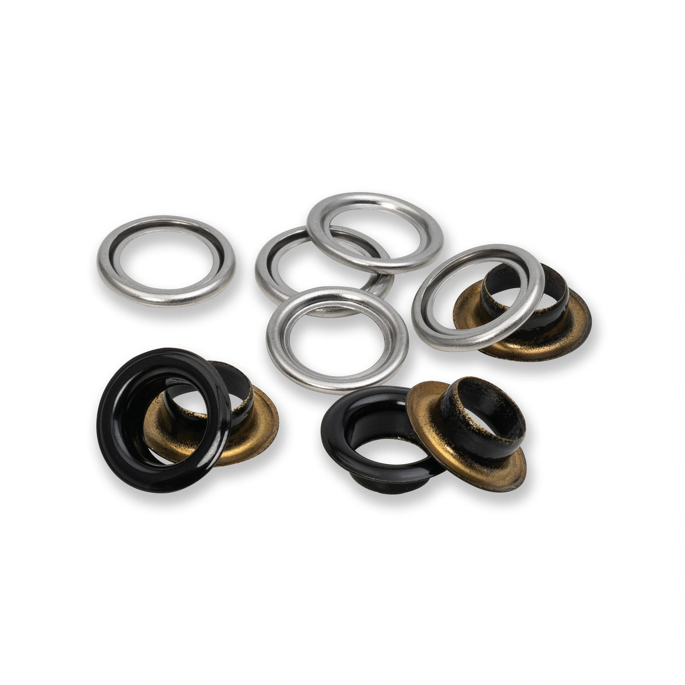 Eyelets with Washers 11 mm Black - 20pc